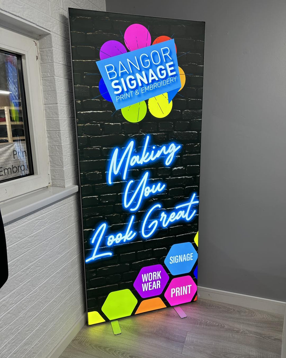 Backlit Fabric Wall | Bangor Signage, Print & Embroidery